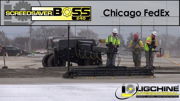 Our Video Library Of Ligchine Laser Guided Concrete Screeds In Action